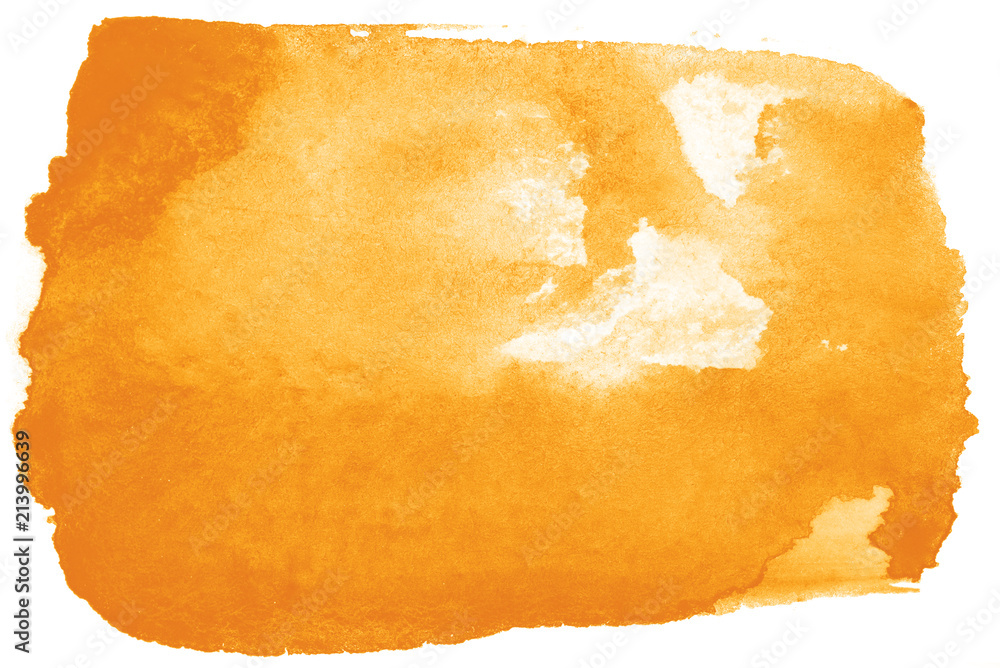 pantone russet orange color watercolor stain for design with texture ...
