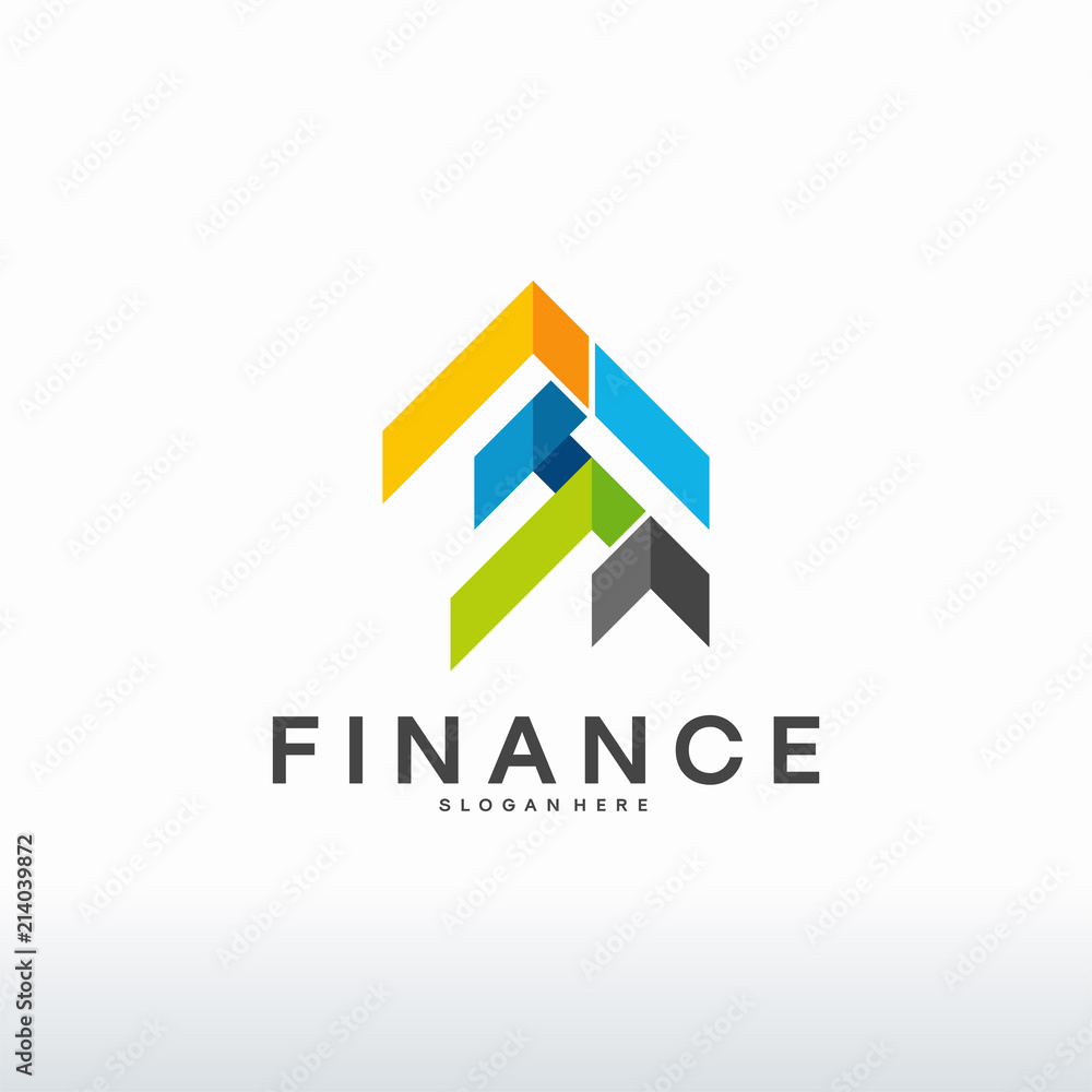 Vetor de Up Arrow logo designs symbol, Modern Finance logo designs ...