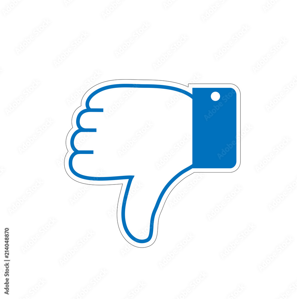 Button, Schild, Daumen runter, Feedback Daumen, No Like Daumen, Vektor ...