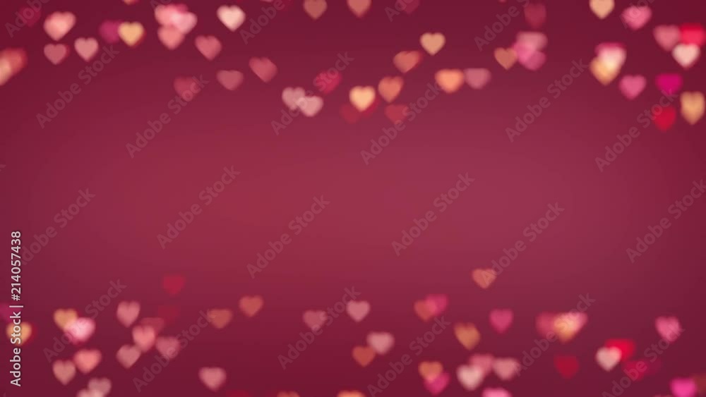 Valentine's day loopable abstract motion background with red and purple ...