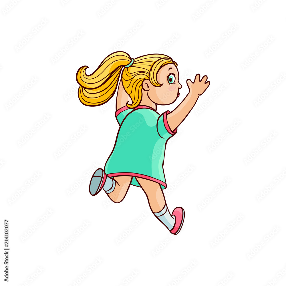 Kids Running Away Clip Art