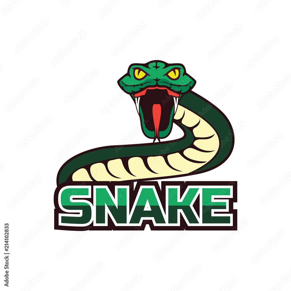 snake logo for your business, vector illustration Stock Vector | Adobe ...