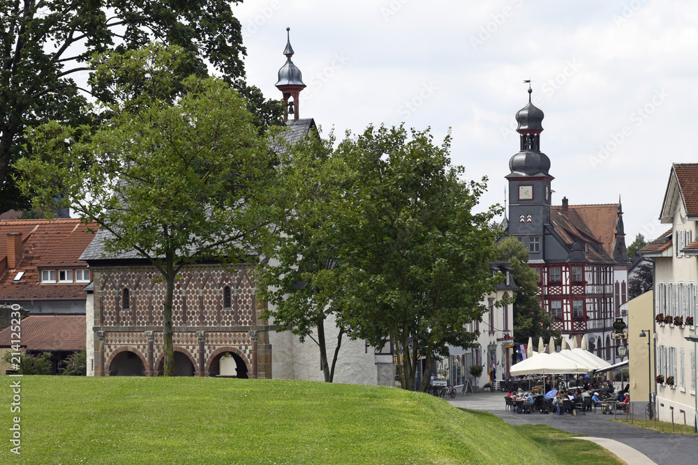königshalle in unesco welterbe kloster lorsch am stadtrand lorsch foto ...