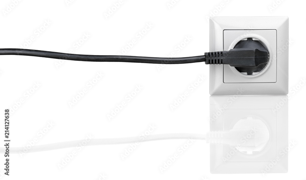 Electric Plug and Socket Stock Photo | Adobe Stock