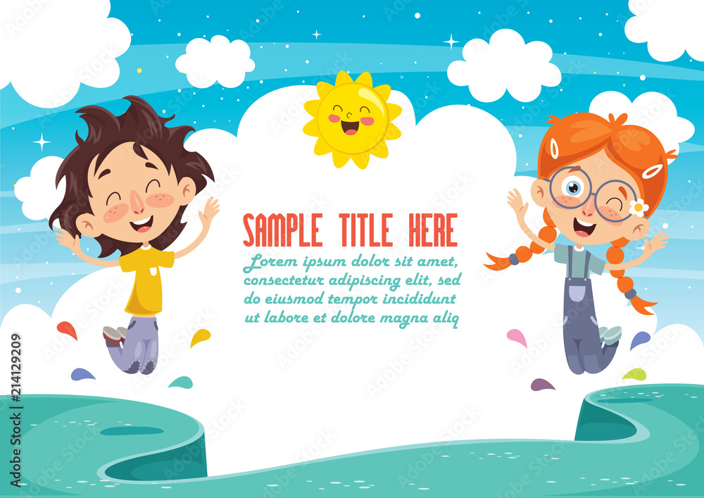 Vector Illustration Of Cartoon Characters Stock Vector | Adobe Stock