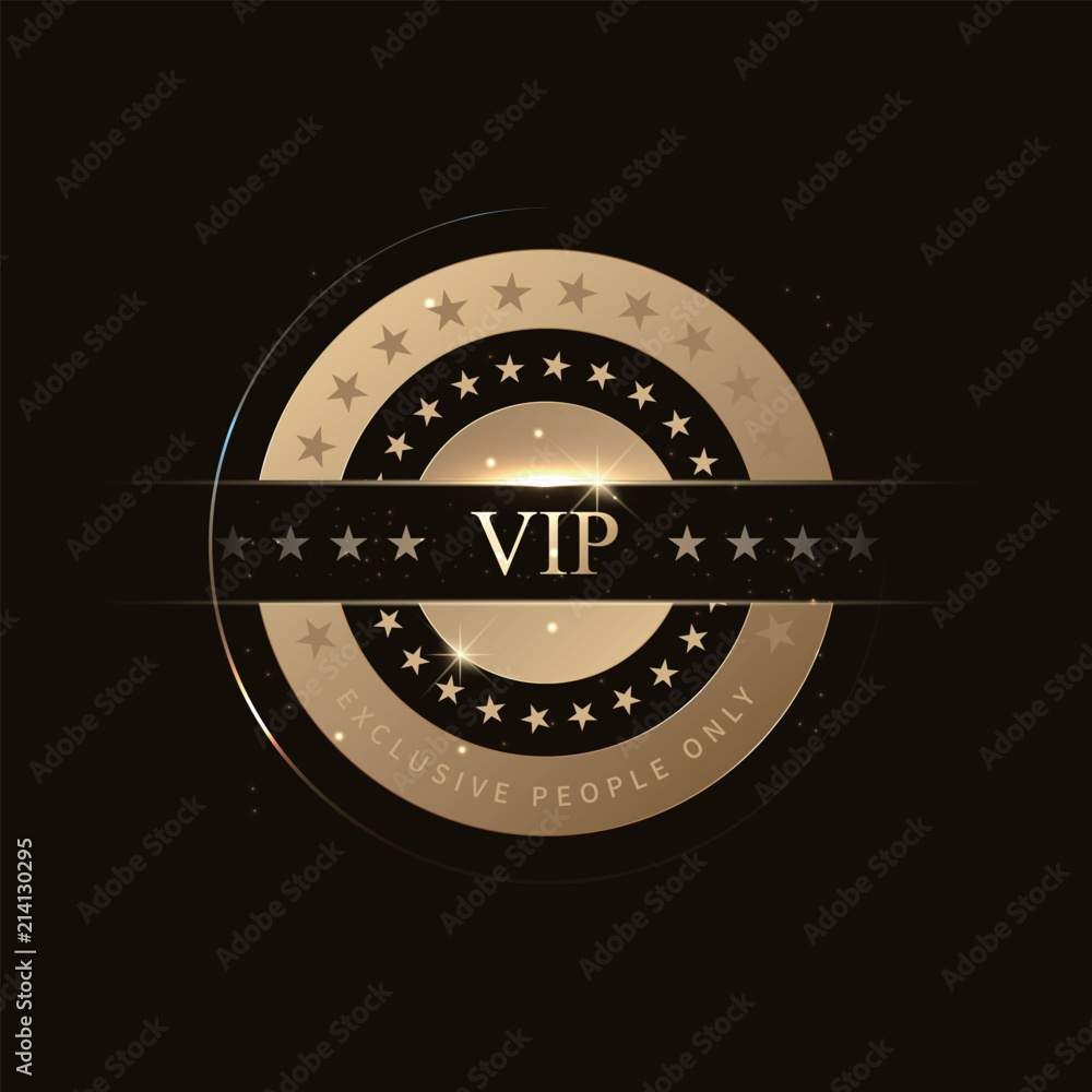 Luxury vip labels and objects Stock Vector | Adobe Stock