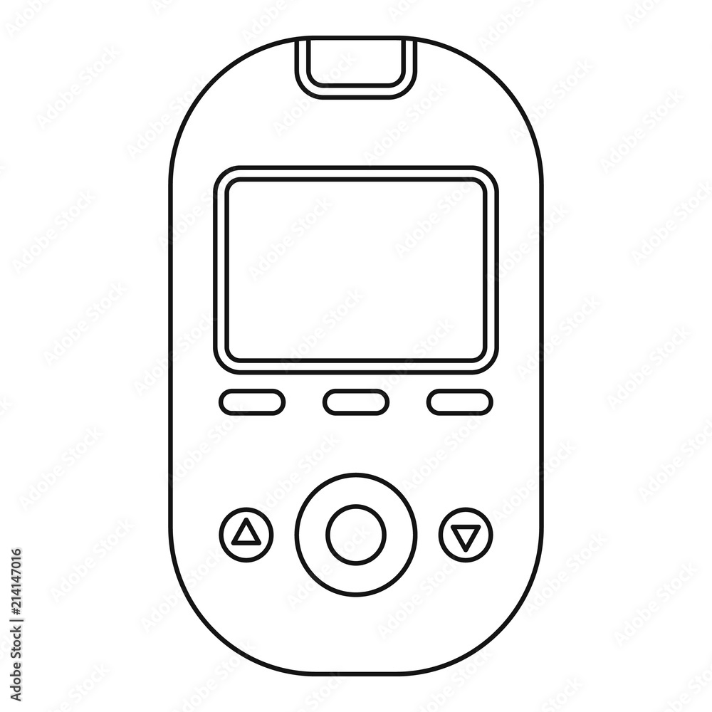 Glucometer tool icon. Outline glucometer tool vector icon for web ...