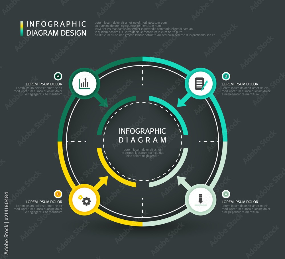 Infographic diagram Design illustration Stock Vector | Adobe Stock