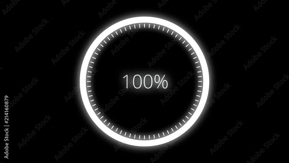 Downloading and uploading process animation with percentage. Science ...