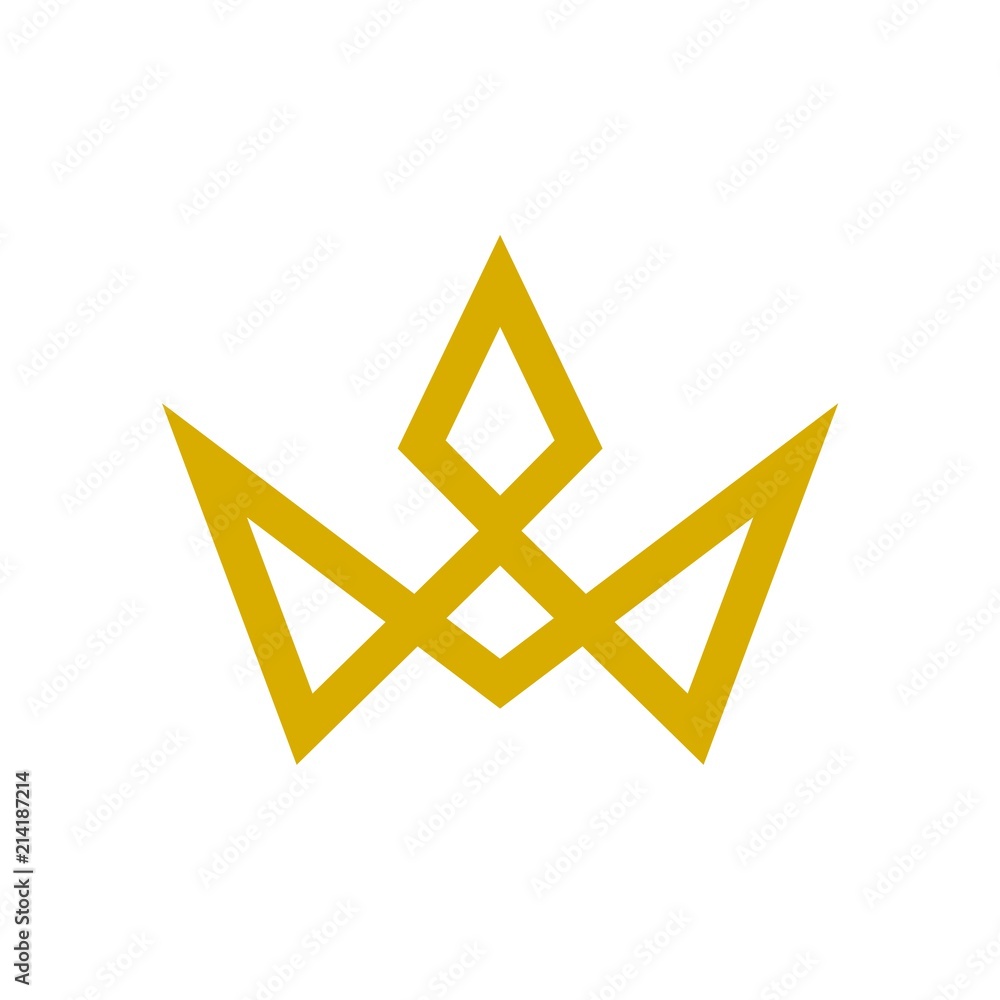 Crown Logo Template, Crown simple icon Stock Vector | Adobe Stock