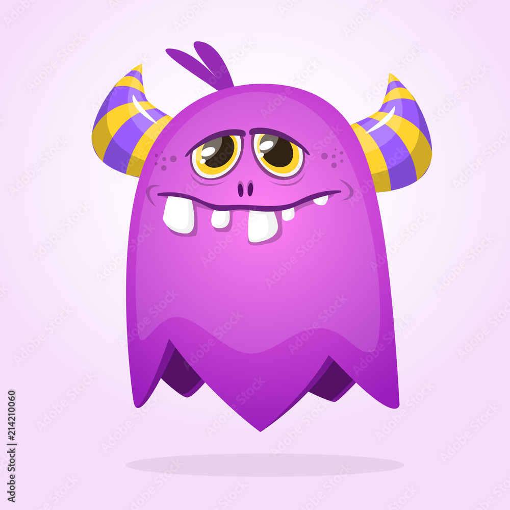 Purple Cartoon Monsters