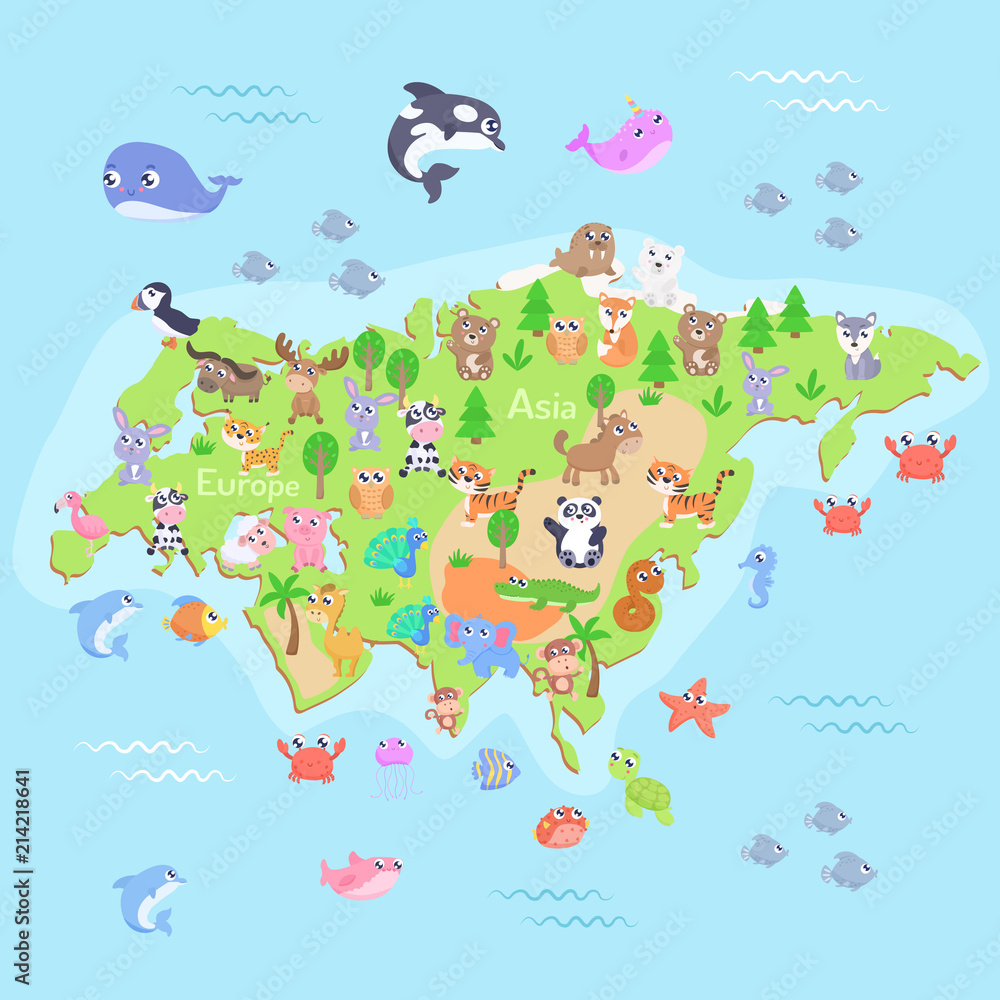 Maps Of Asia For Kids