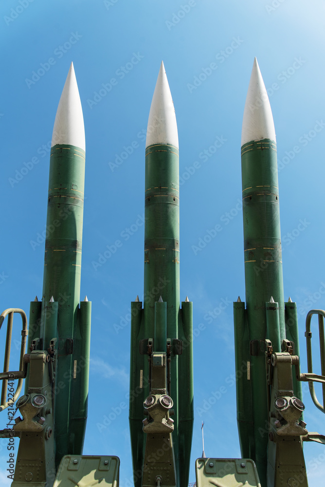 Ballistic missiles are ready for launch. Weapons of mass destruction ...