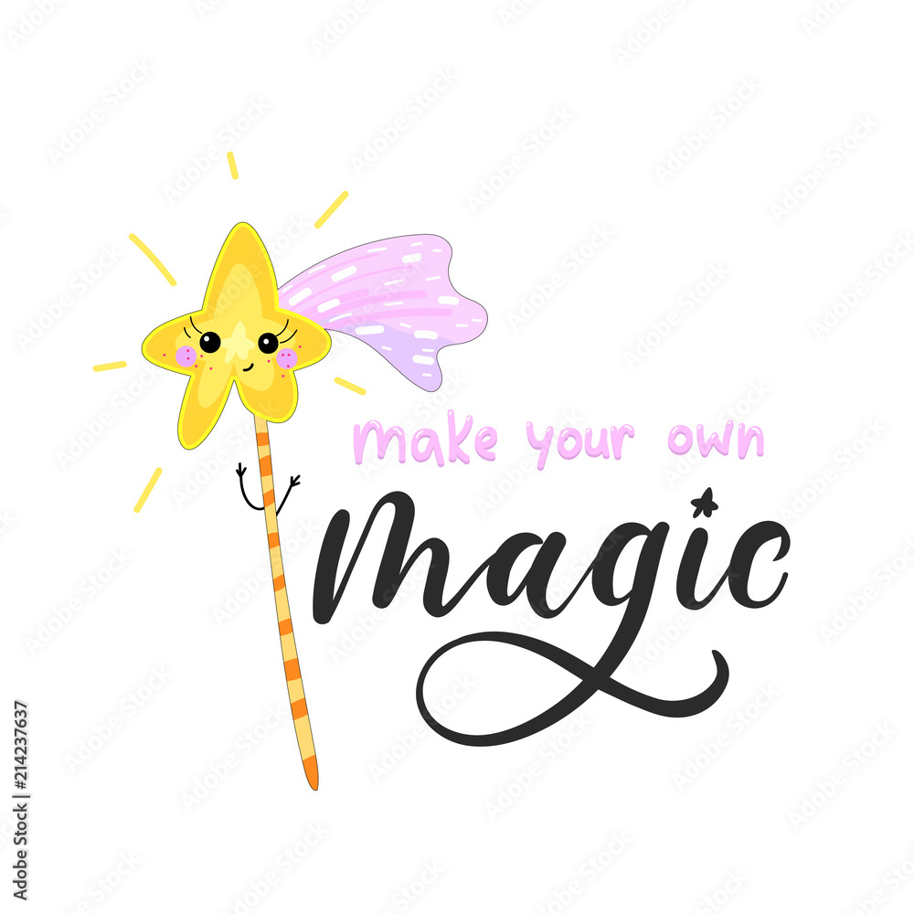 create your own magic inspirational card with doodles and lettering ...