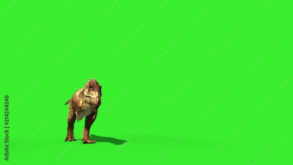 T Rex Tyrannosaur Feathered Run Jurassic World Dinosaurs Green Screen ...