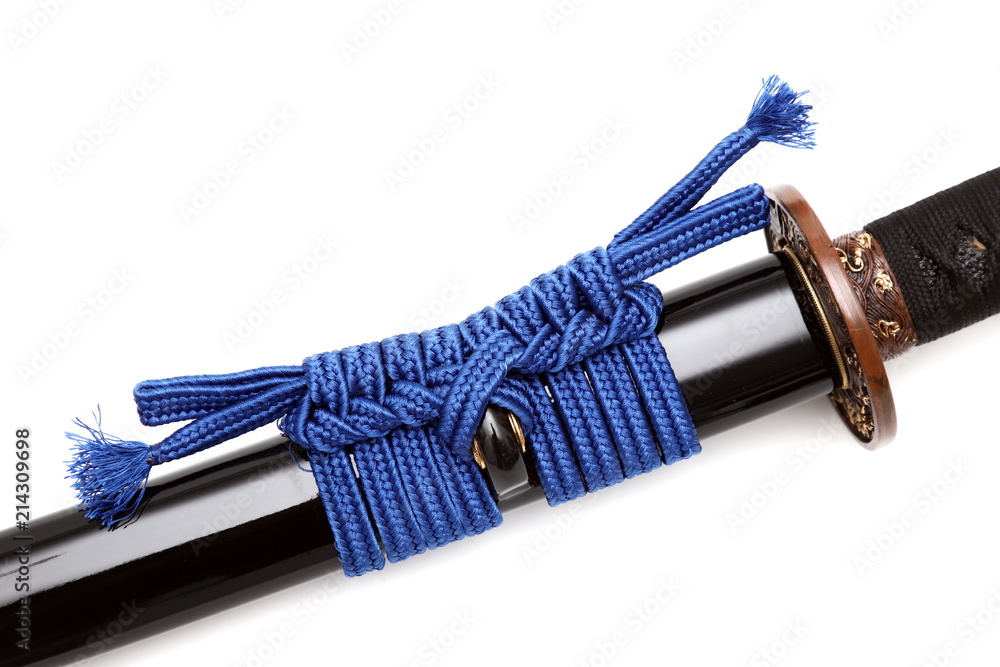 Sageo is a cord made of silk or cotton going through the Kurigata of ...