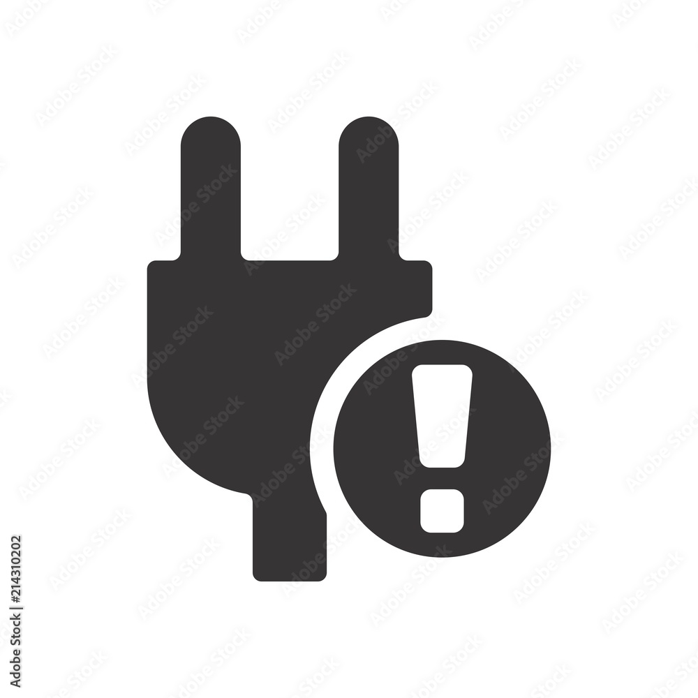 Electric logo. Power icon. Plug in symbol. Vector eps 08. Stock Vector ...