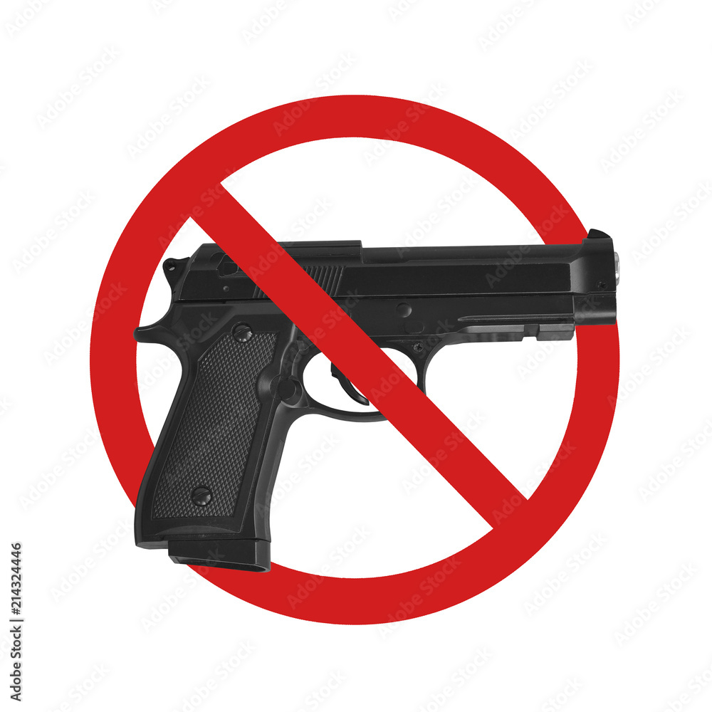 no gun sign Stock Photo | Adobe Stock