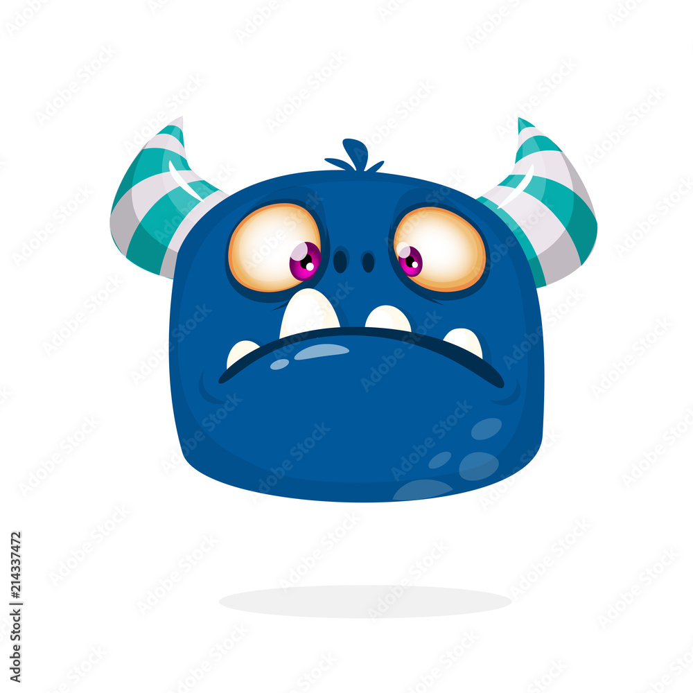 Sad Monster Illustration