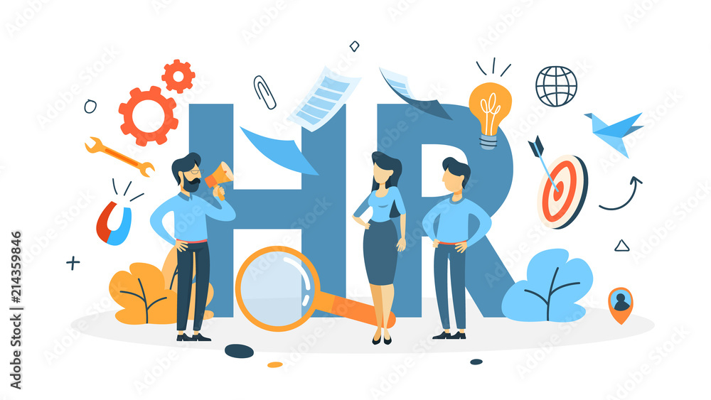 Human resources concept illustration Stock Vector | Adobe Stock