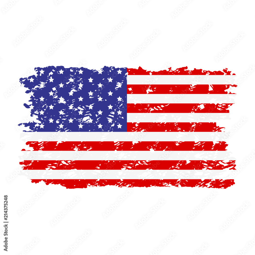 USA flag texture rubber stamp Stock Vector | Adobe Stock