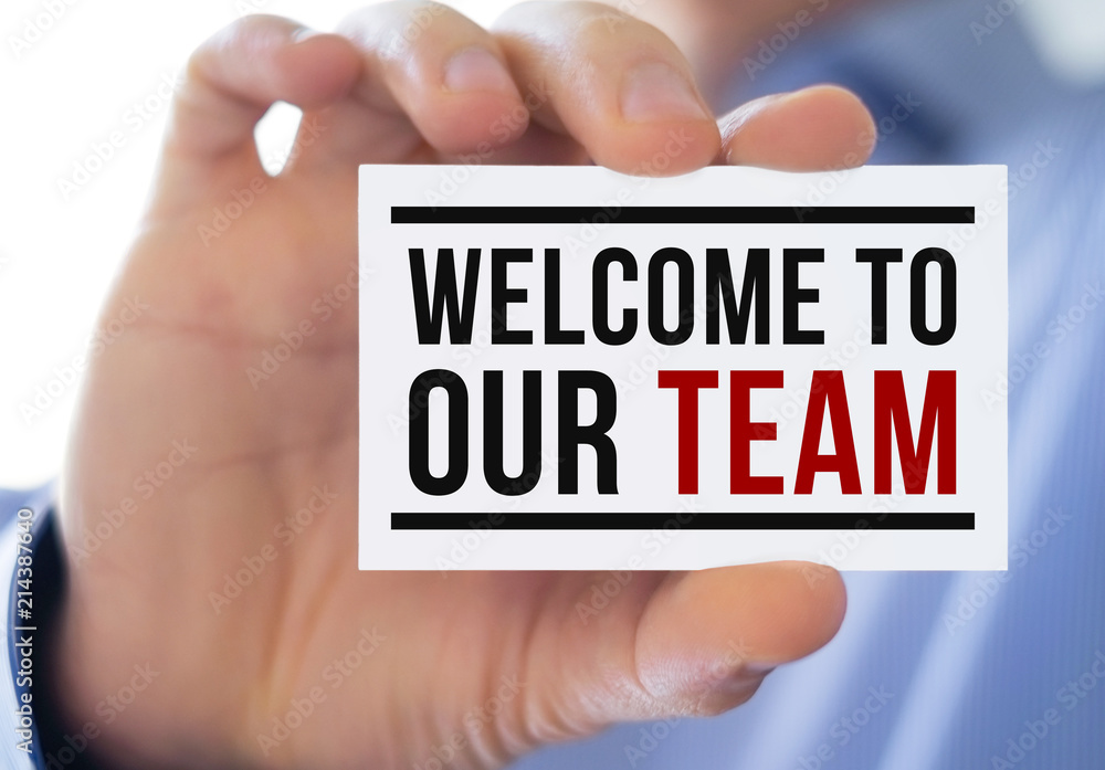 welcome to our team - business concept Stock Photo | Adobe Stock