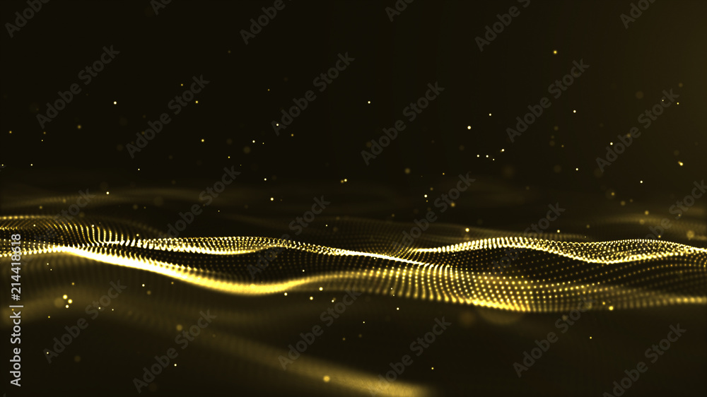 Gold Wave Background. Stock Photo | Adobe Stock