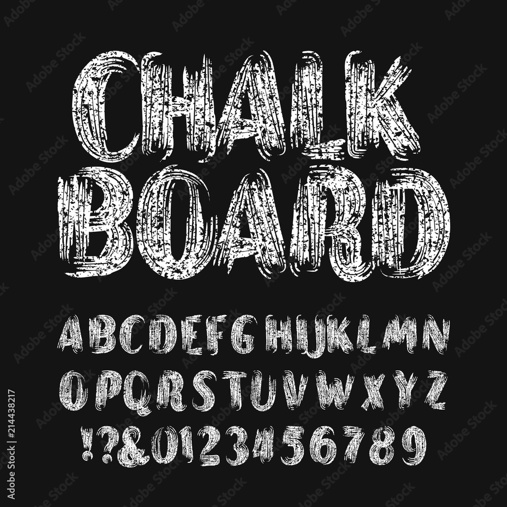 Hand Drawn Typography Chalk