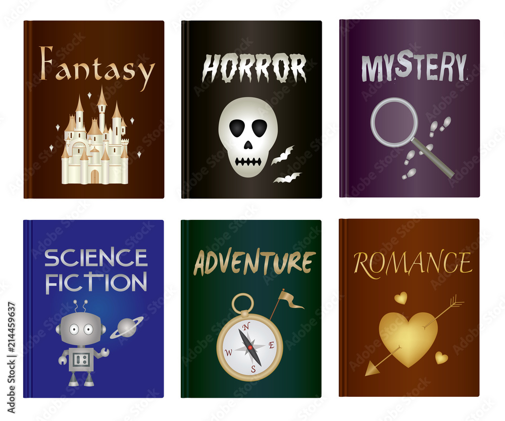 Story book set - Fantasy, Horror, Mystery, Science Fiction, Adventure ...