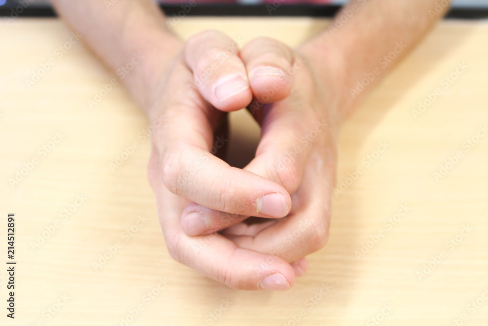 Gefaltete Hände Stock-Foto | Adobe Stock