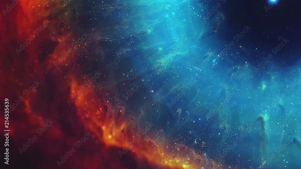 Vidéo Stock Fly through stars in Helix Nebula. Cosmic nebula in the ...