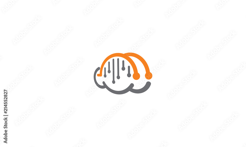 cloud bridge communication technology logo icon vector Stock Vector ...