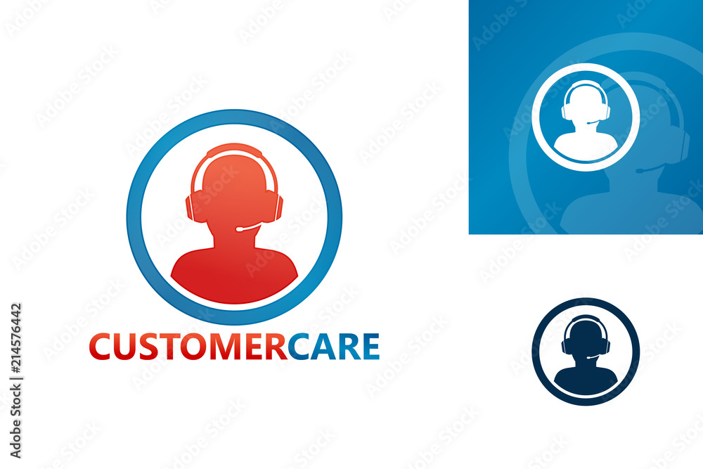 Customer care Logo Template Design Vector, Emblem, Design Concept ...