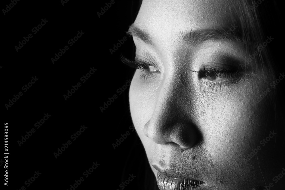 broken heart lonely lady can cry from falling in love Stock Photo ...