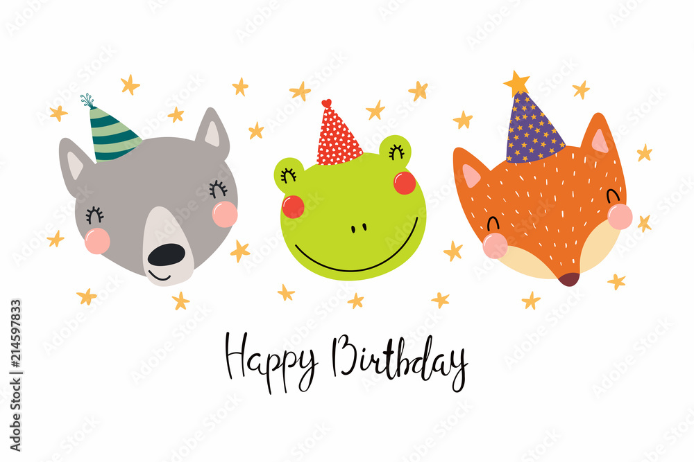 Happy Birthday Wolf Card