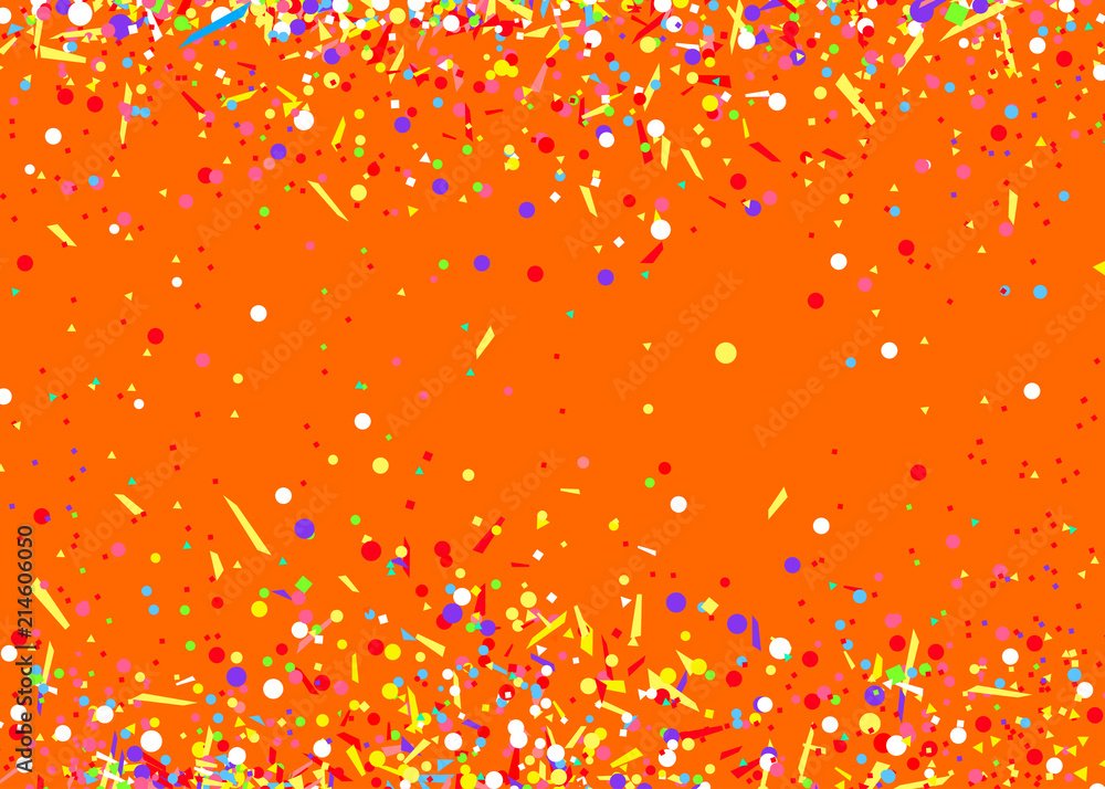 Bright background with colored confetti. Pattern for design. Print for ...