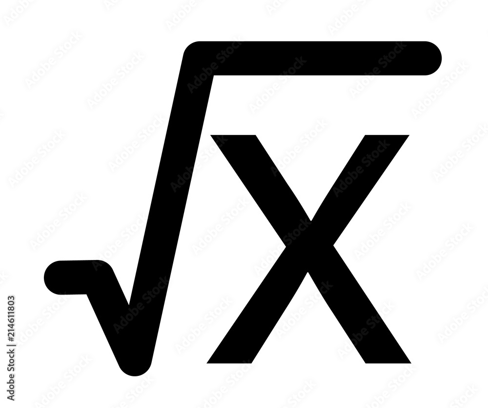 Square Root Icon In Trendy Flat Style On White Background Silhouette square-root-icon-in-trendy-flat-style-on-white-background-silhouette