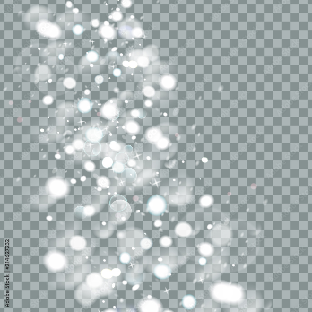 glittering star dust trail sparkling particles on transparent ...