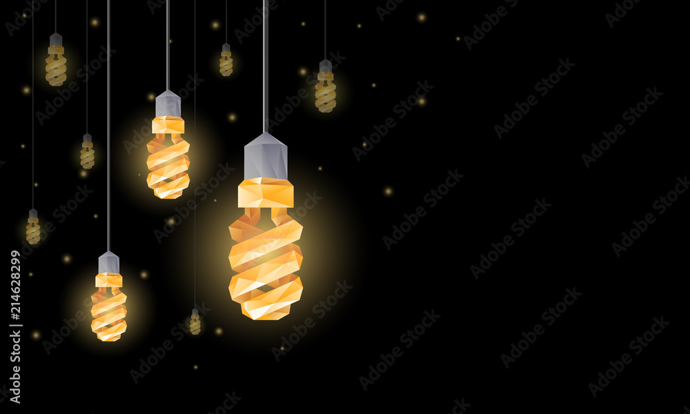 Light Bulbs Hanging From Ceiling