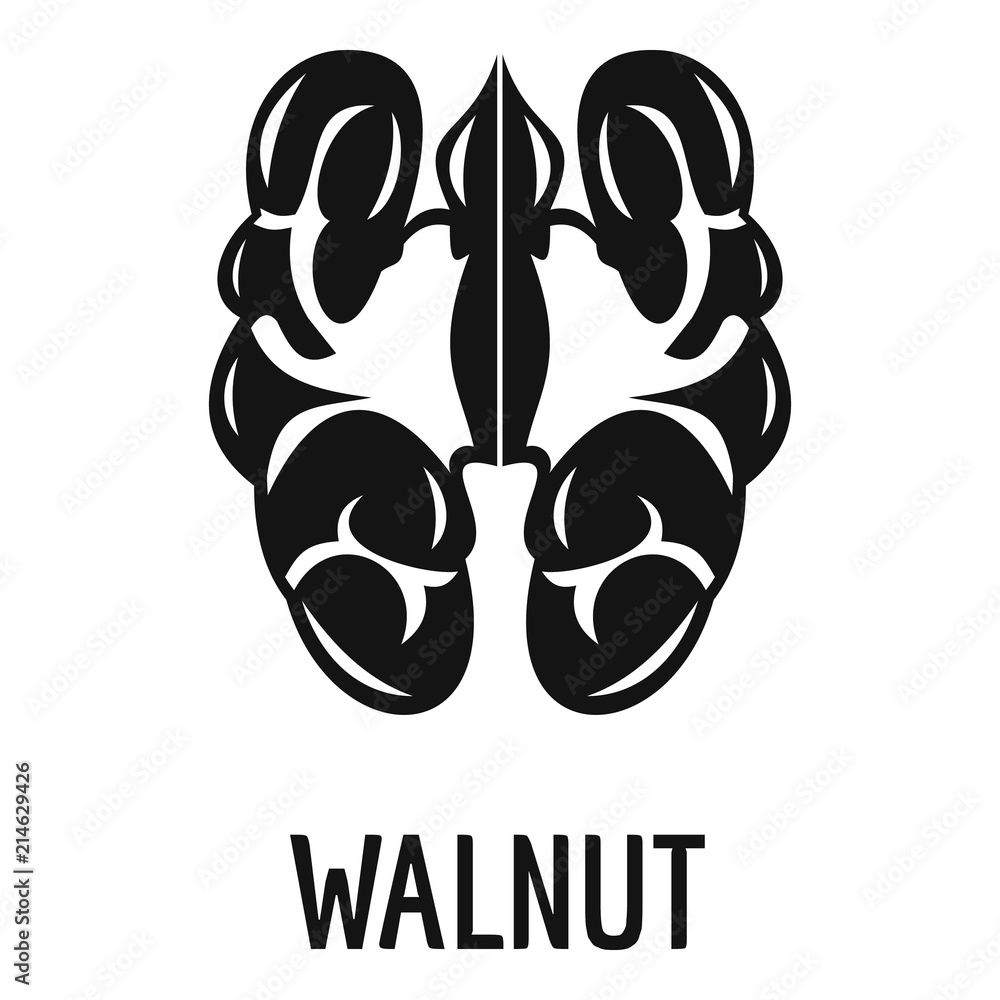 Walnut icon. Simple illustration of walnut vector icon for web design ...