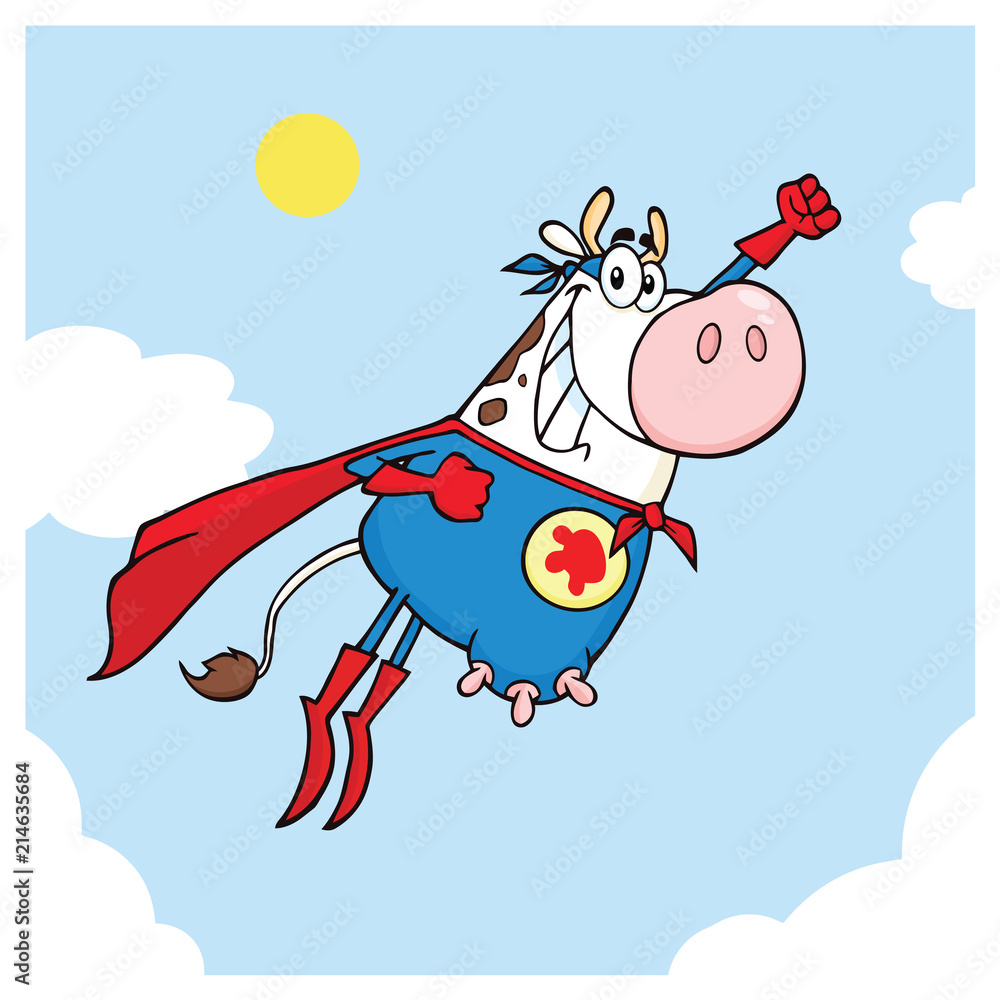 Superhero Cow
