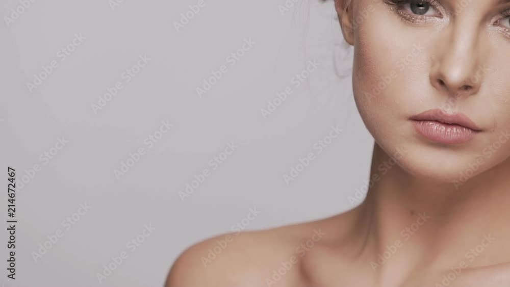 Two attractive girls at studio background Відео Stock | Adobe Stock