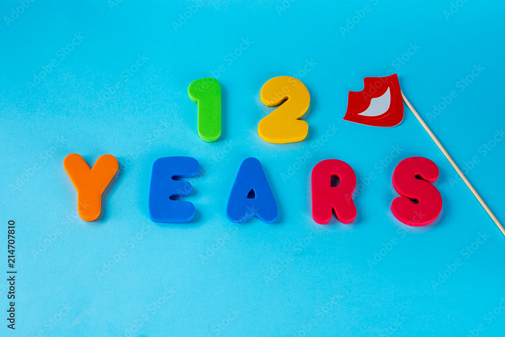 12 years old celebrating classic logo.Cute Masquerade Masks lips on ...