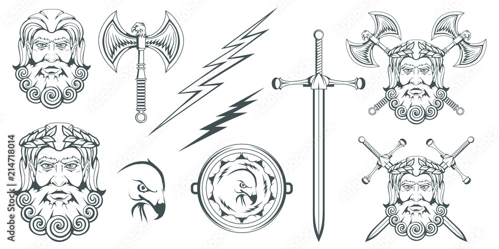 Zeus - the ancient Greek god of heaven, thunder and lightning. Greek ...