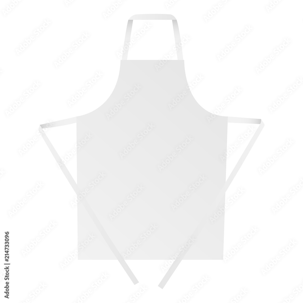 Apron mock up - front view. Vector illustration Stock Vector | Adobe Stock