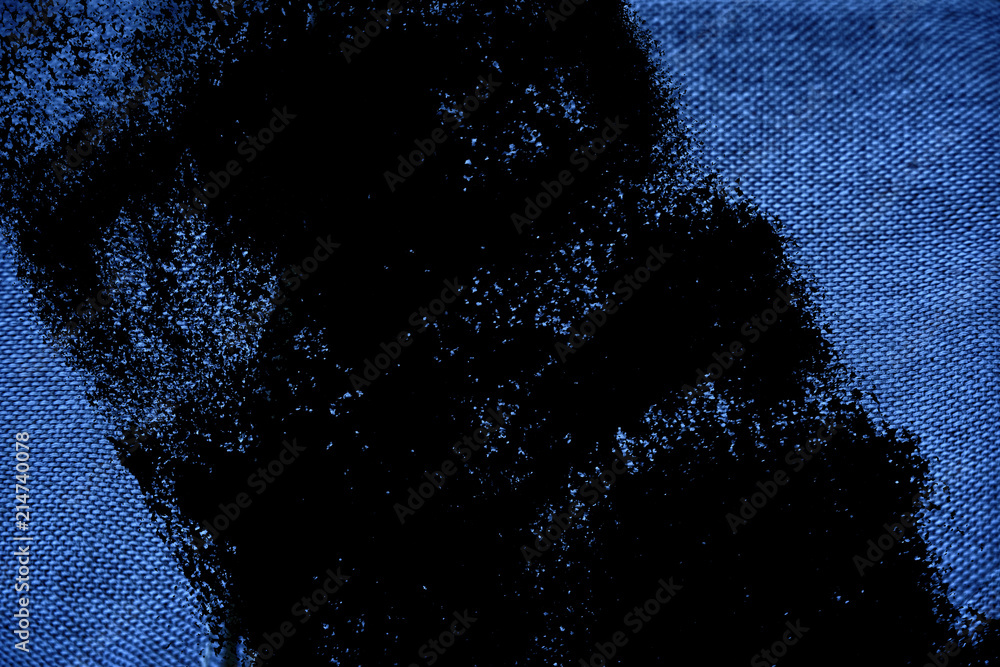 Dirty grunge Ultra blue Linen fabric surface for mock-up or designer ...