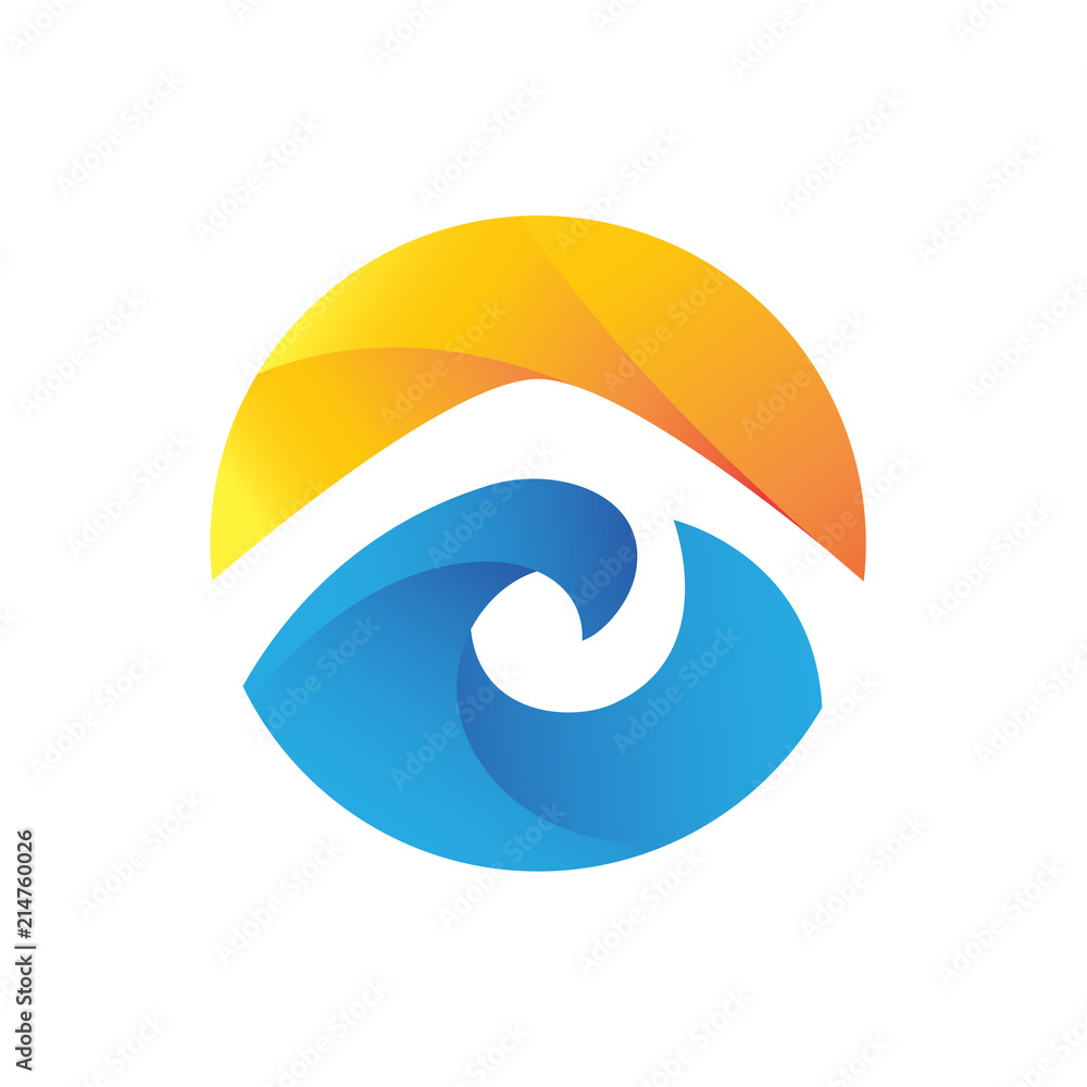 letter A sea logo Stock Vector | Adobe Stock