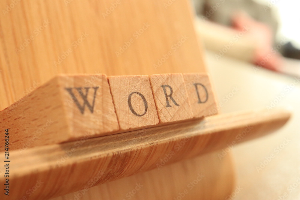 Wooden Block Text of Word Stock-Foto | Adobe Stock