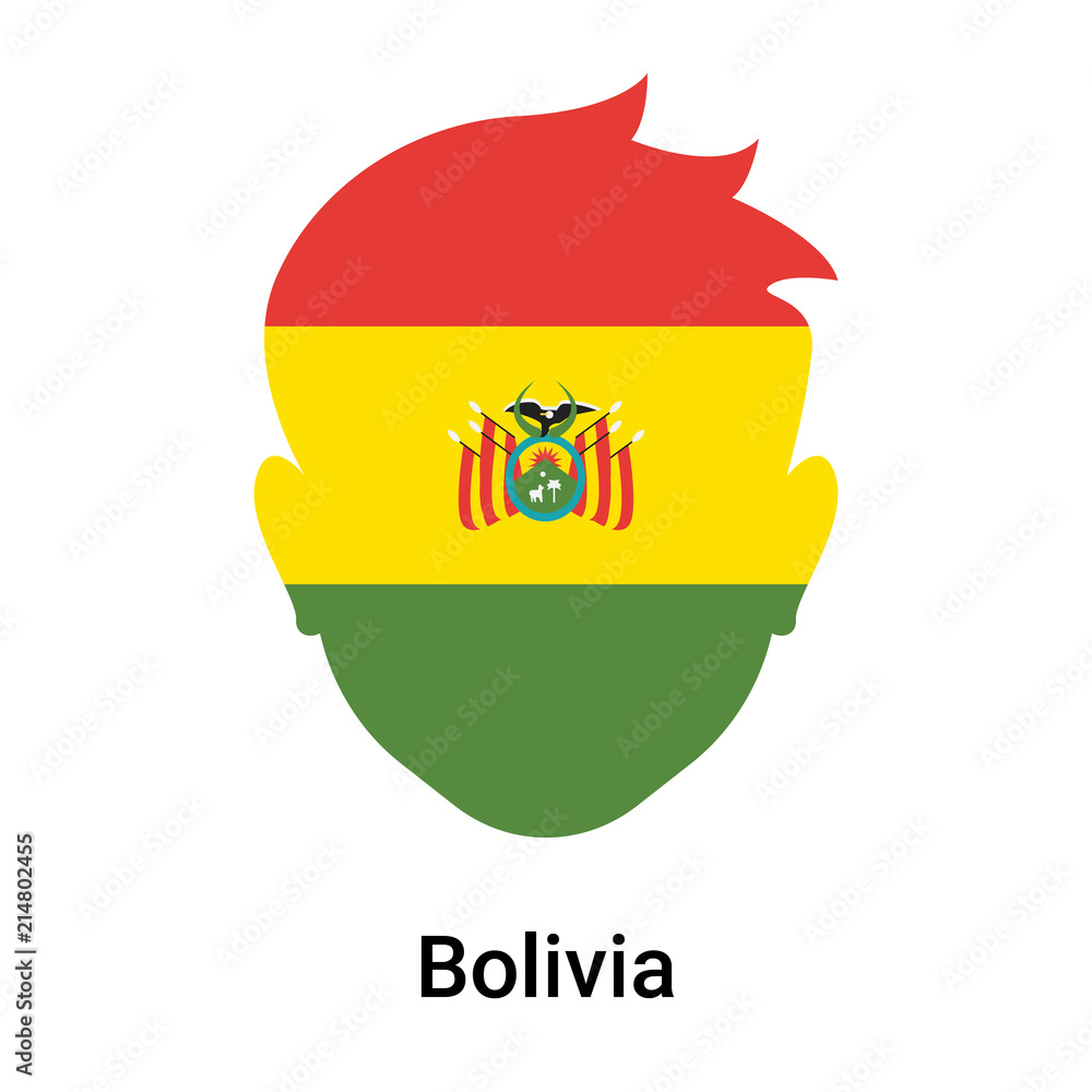 Bolivia icon vector sign and symbol isolated on white background ...