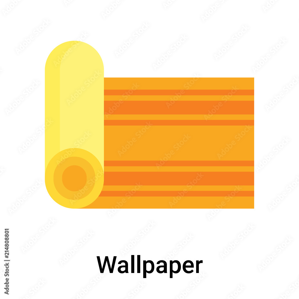Wallpaper icon vector sign and symbol isolated on white background ...
